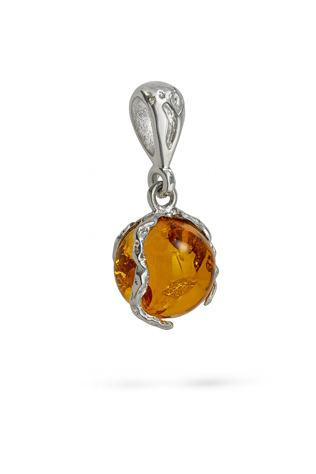 Amber Sphere Pendant – Baltic Jewelry